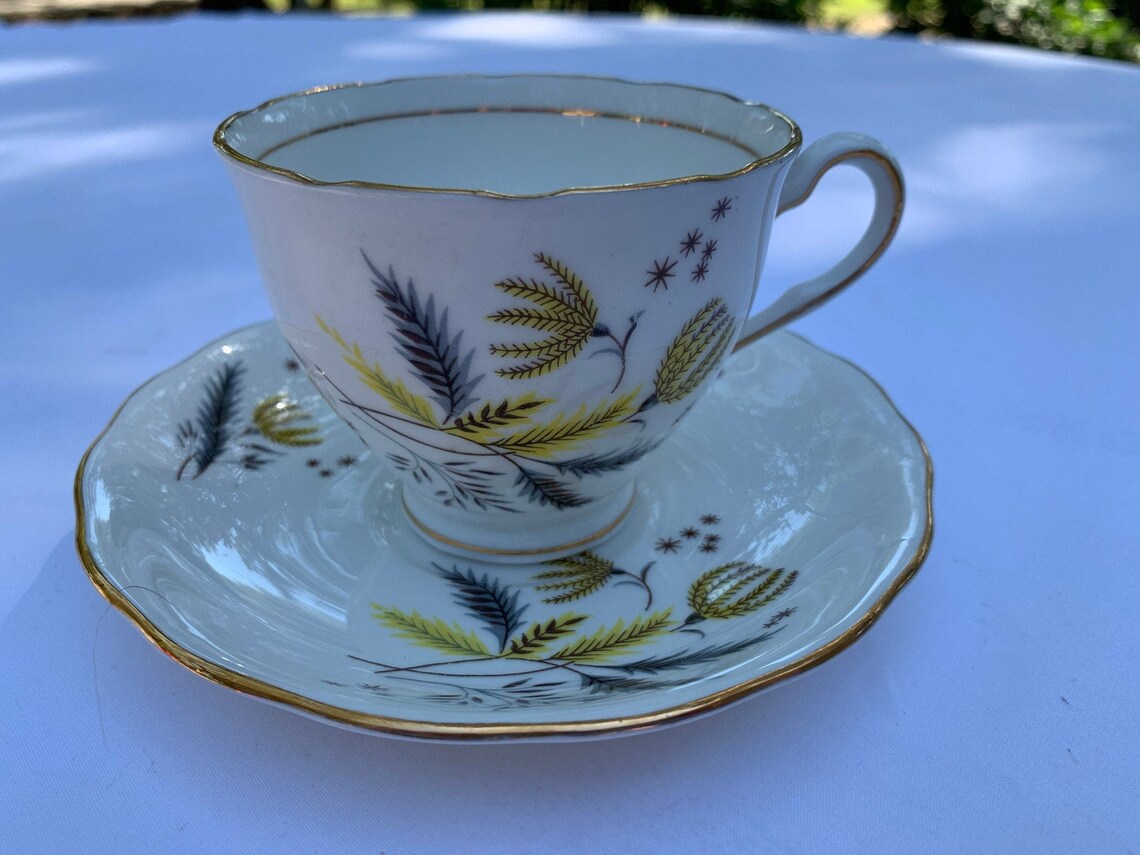 Colclough Bone China Tea Cup and Saucer Set Pattern 6791 - Etsy
