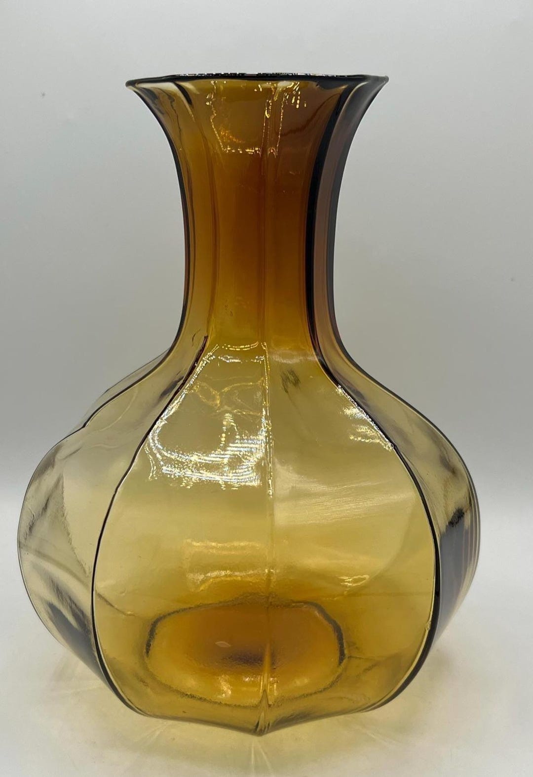 Vintage Amber Decanter - so Beautiful!! - Etsy