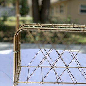 Vintage Atomic Magazine Rack Mid Century, Brass Decor, Eames Era - Etsy