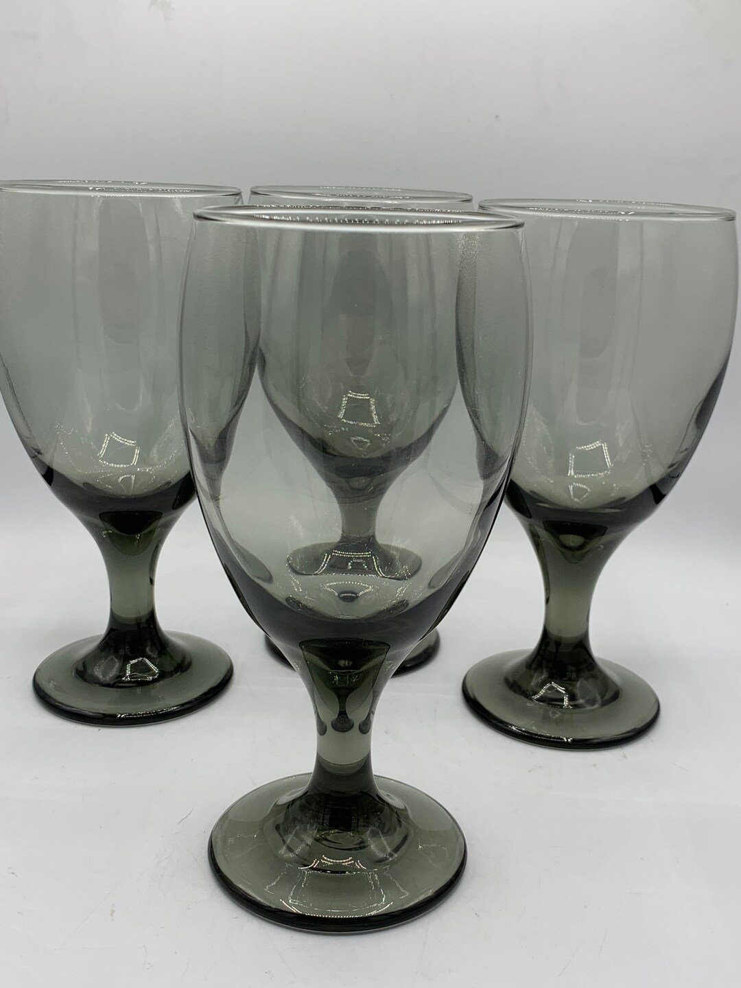 Vintage Libbey Water Glasses - Premiere Gray - Set of 4 - Etsy