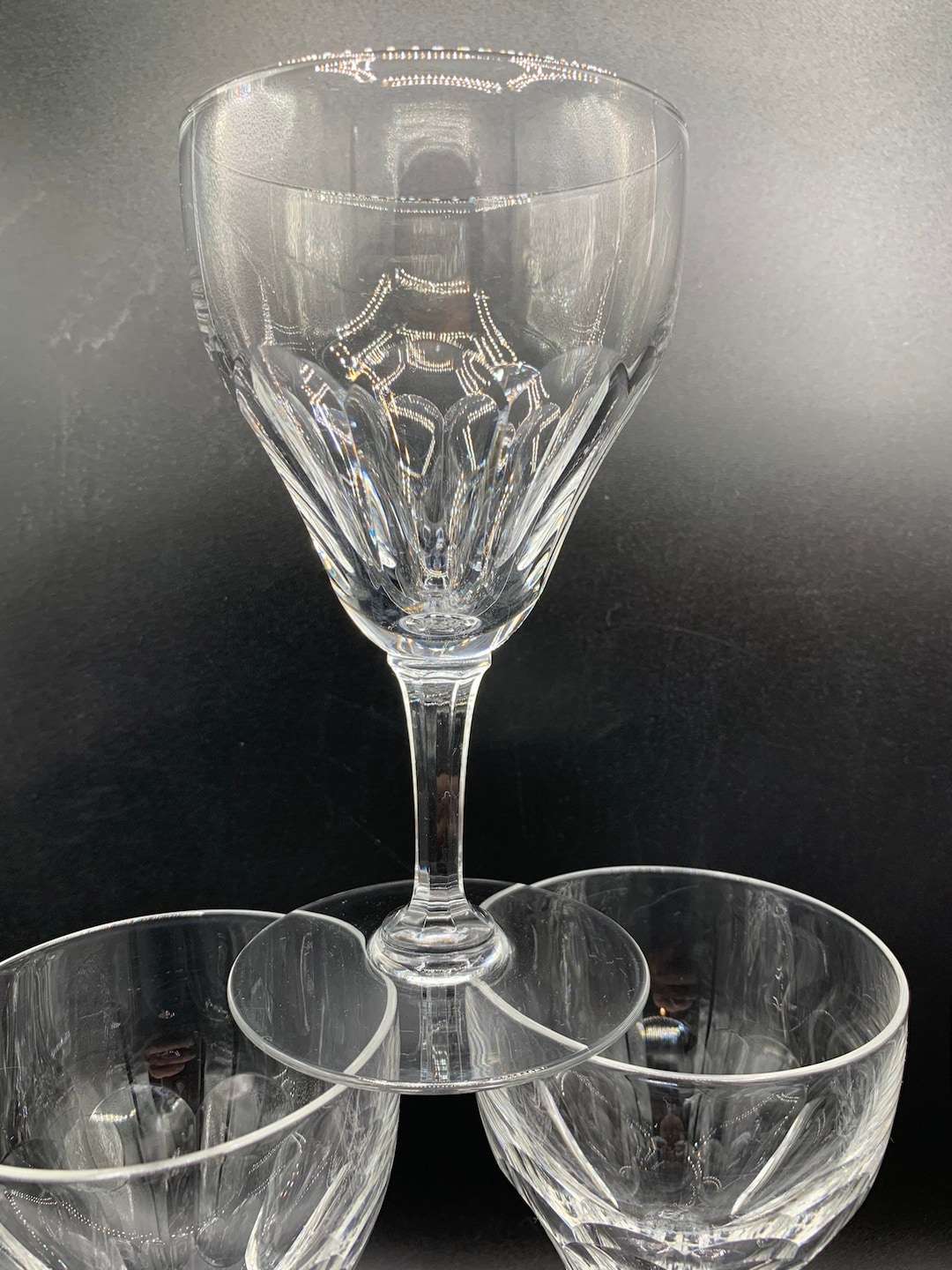 Super Fine Cut Crystal Wine Glasses - Set of 3 - so Beautiful!! Great ...