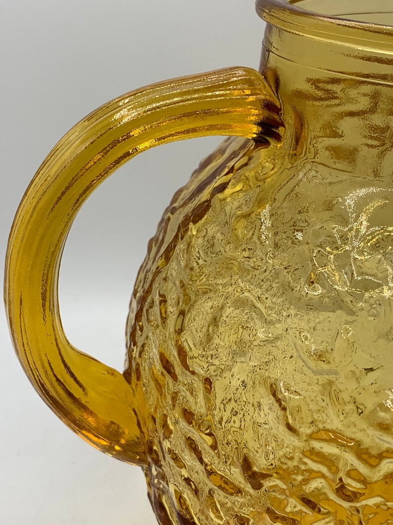Vintage 64oz Anchor Hocking Lido Milano Amber Honey Gold Glass Etsy