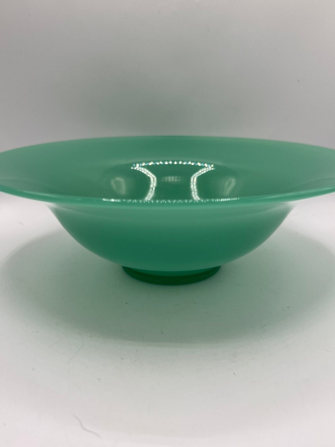 Vintage Aqua Art Glass Bowl: Display or Fruit Bowl - Etsy