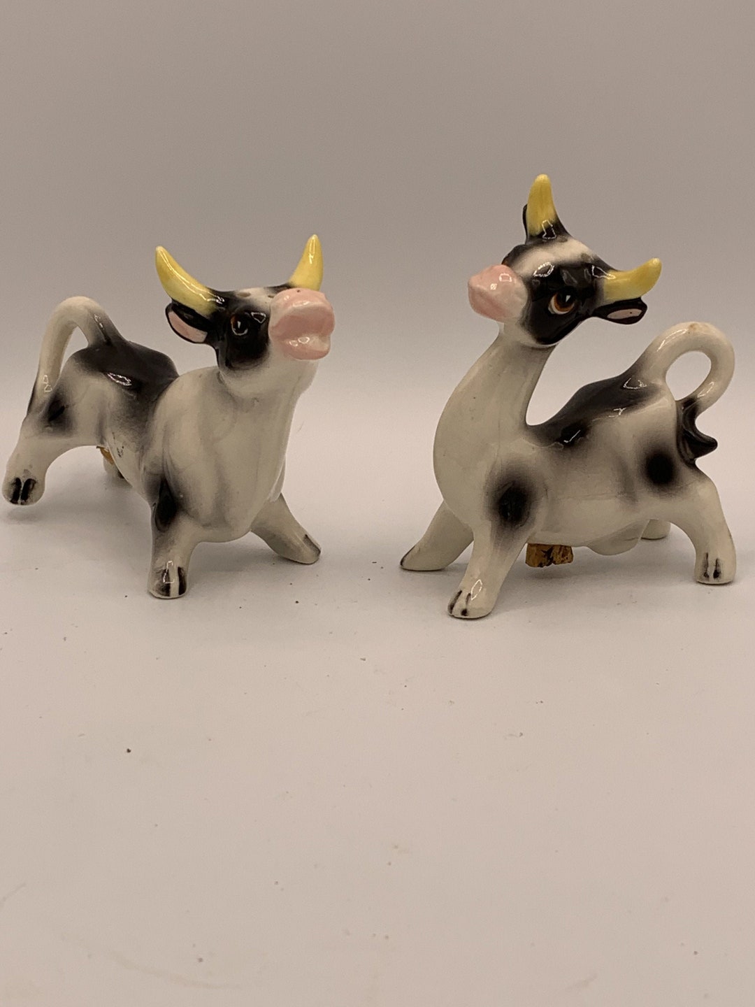 Vintage Happy Cows Salt and Pepper Shakers - RELCO Japan - Etsy