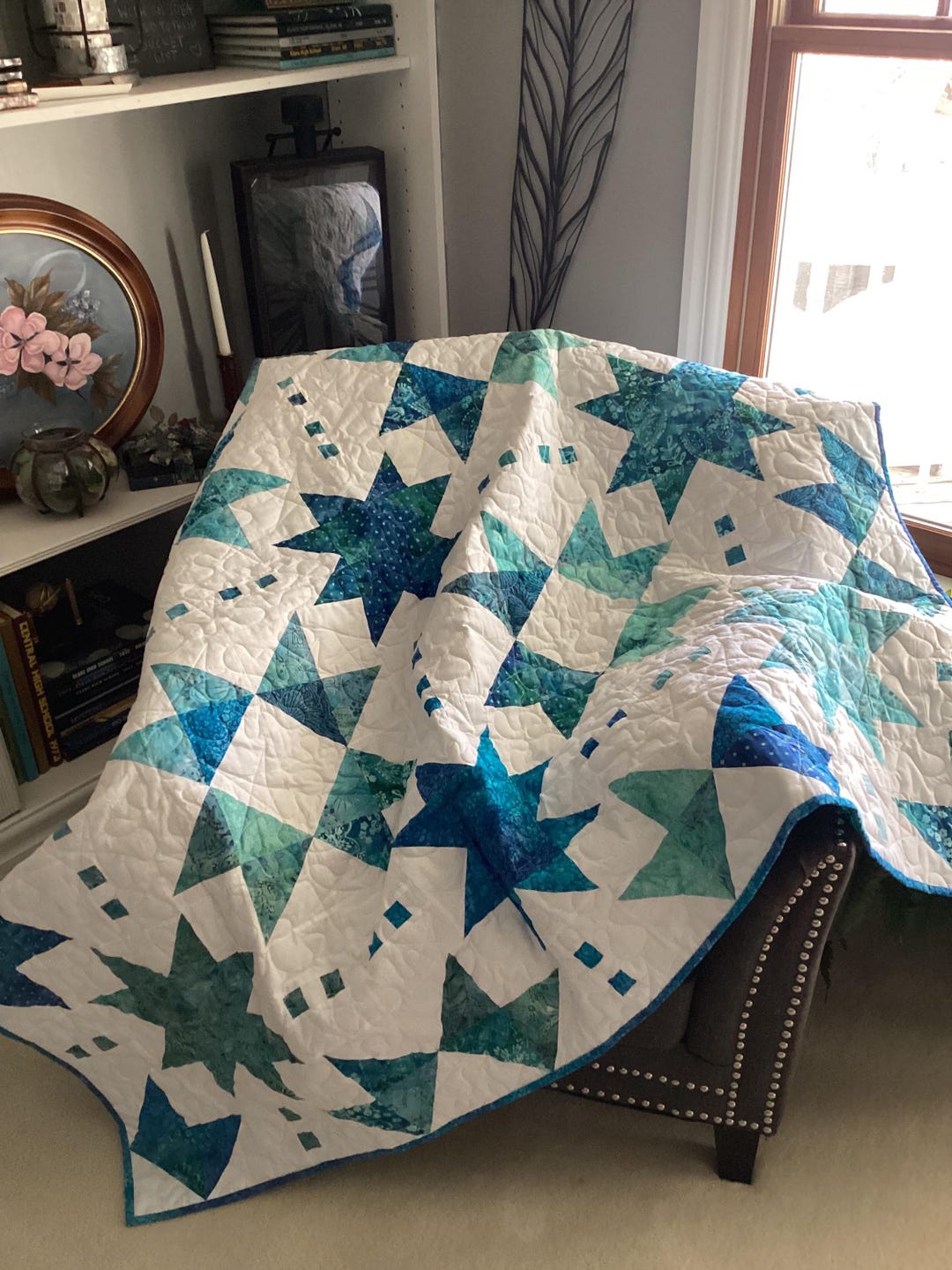 Starshine Patchwork Quilt - Etsy