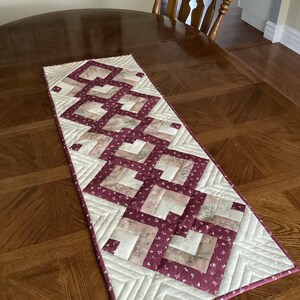 Interlocking Squares Table Runner Pattern — Instant Download (pattern ...