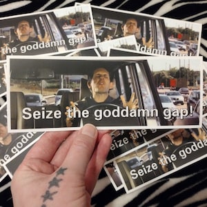 Seize the Goddamn Gap Bumper Sticker - Etsy