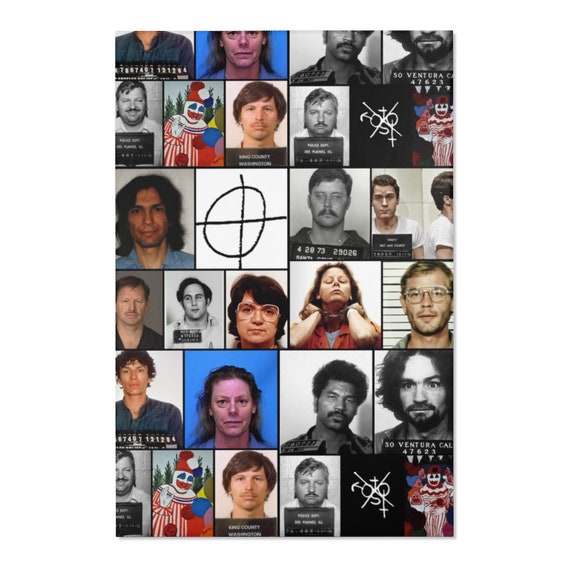 Serial Killers in Color Area Rugs | Etsy