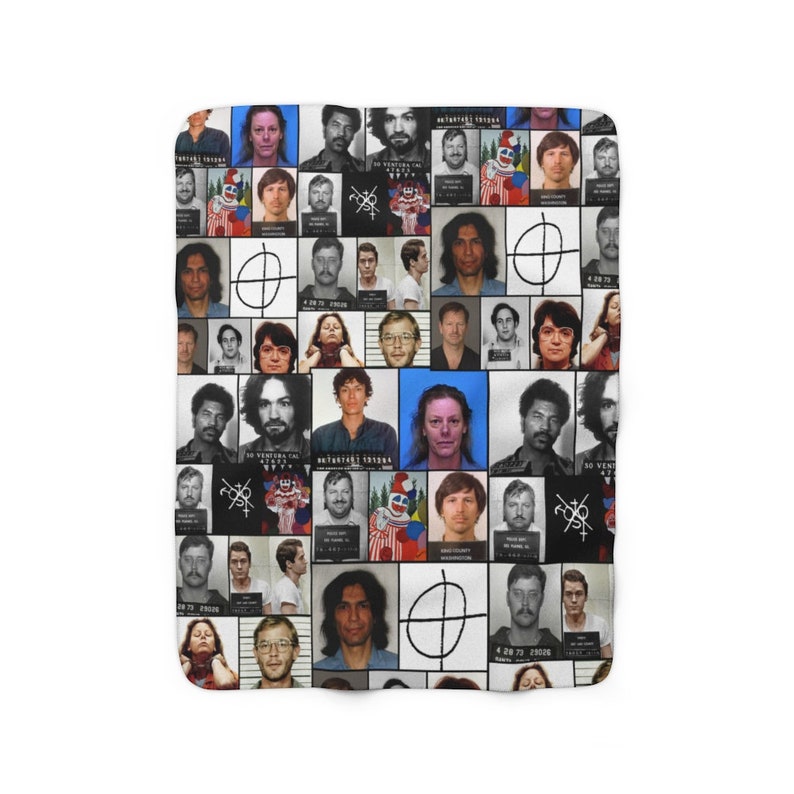 Serial Killers in Color Fleece Blanket - Etsy