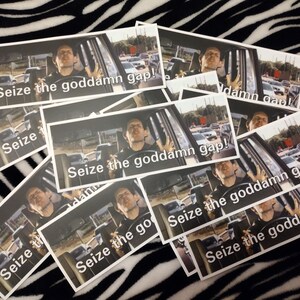 Seize the Goddamn Gap Bumper Sticker - Etsy