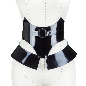 Elegant Waist Cinching Corset, Leather Obi Belt, Corset Belt, Wide ...