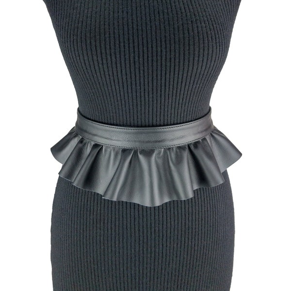 Leather Ruffle - Etsy