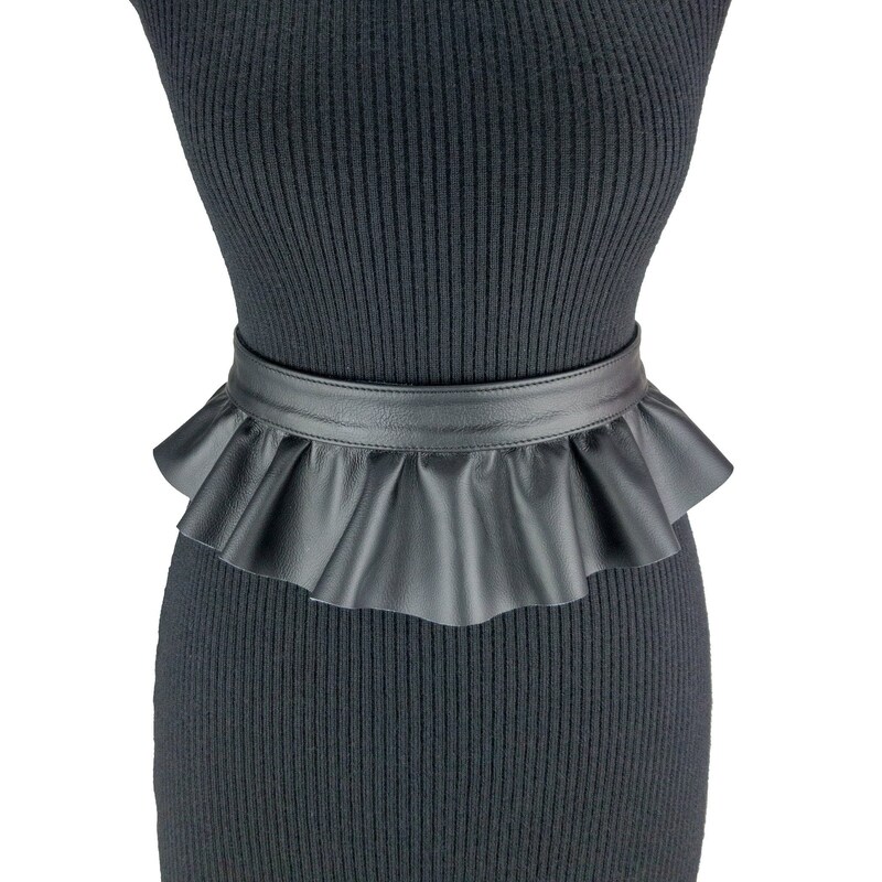 Leather Ruffle - Etsy