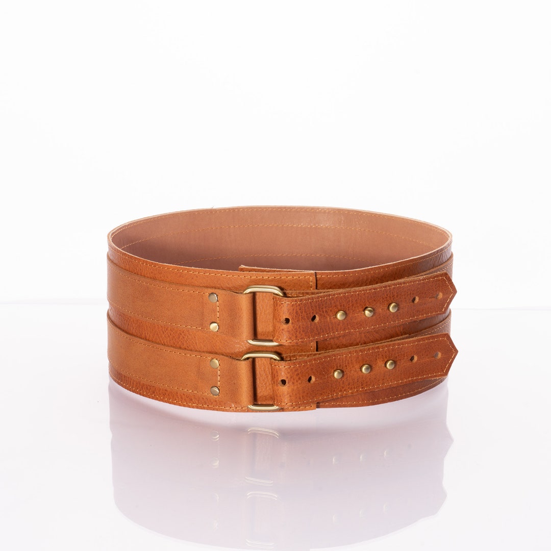 Brown Tan Extra Wide Leather Multi Strap Belt - Etsy