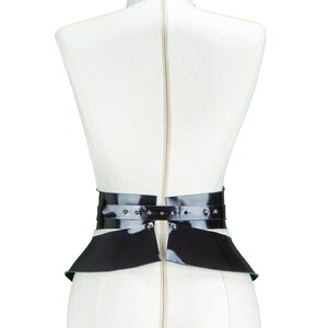 Elegant Waist Cinching Corset, Leather Obi Belt, Corset Belt, Wide ...