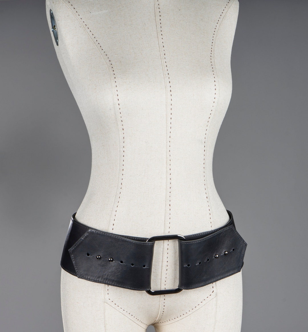 Wide Leather Large Buckle Hip Belt. Plus Size Belt - Etsy