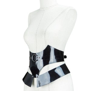 Elegant Waist Cinching Corset, Leather Obi Belt, Corset Belt, Wide ...