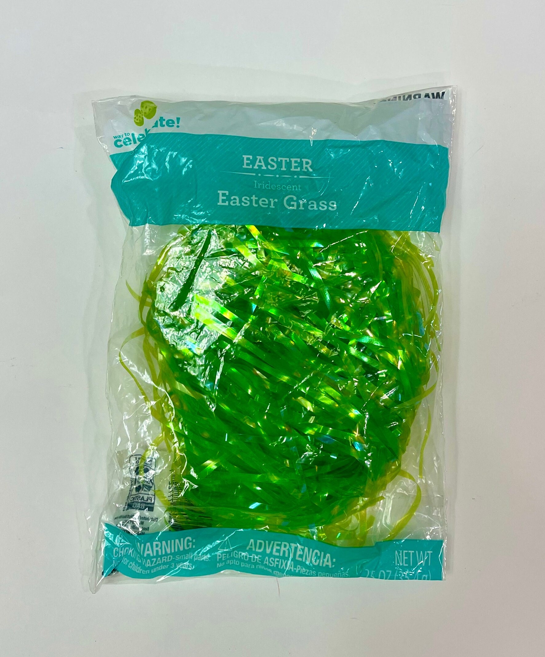 Bright Iridescent Plastic Easter Grass Blue Purple Pink Green - Etsy