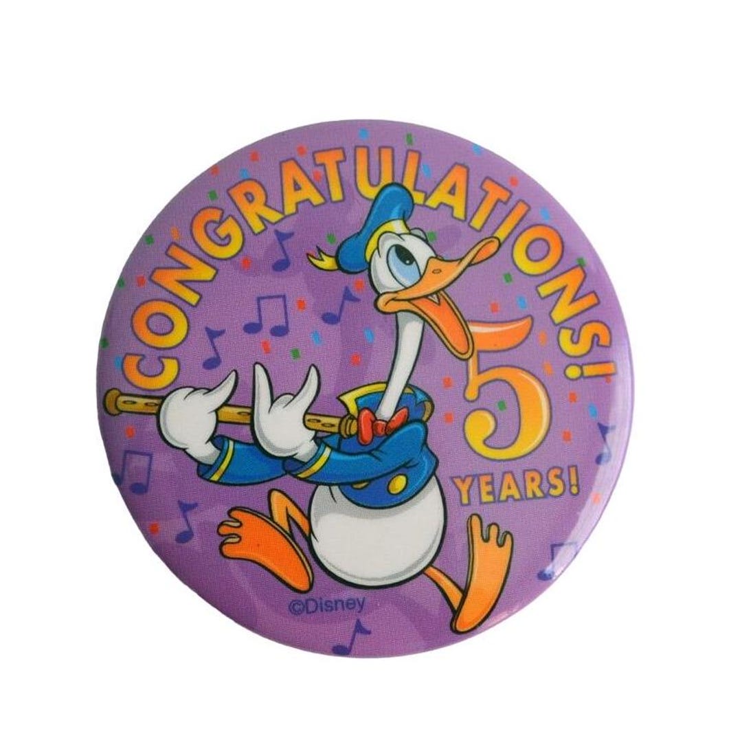 Vintage Donald Duck Disney Cast Member 5-year Award Pin - Etsy