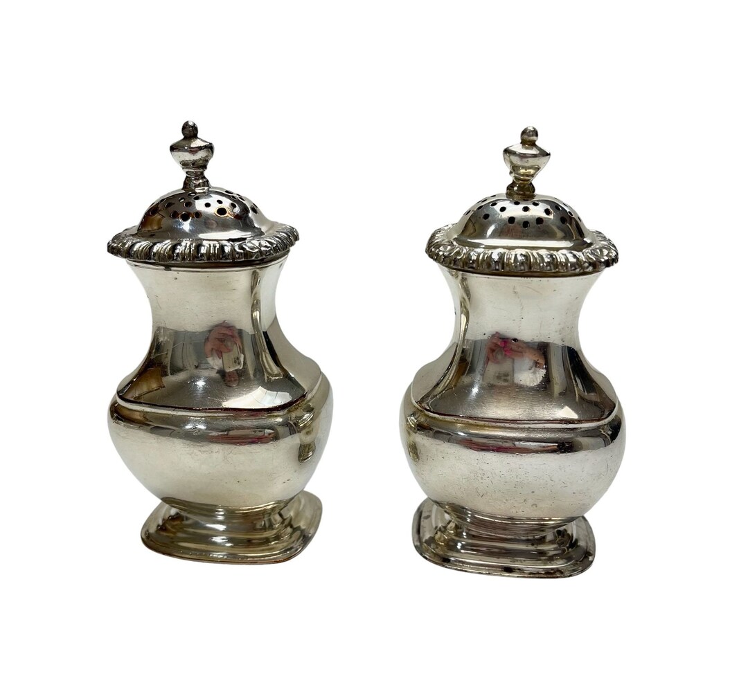 Two Vintage Silver Plate Shakers Marked Super Fine EPC Electroplated on ...