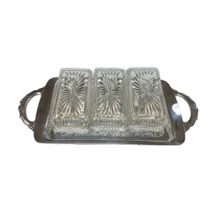 Vintage Early Dublin Lunt Silverplate Silver Plated Handled and Footed ...