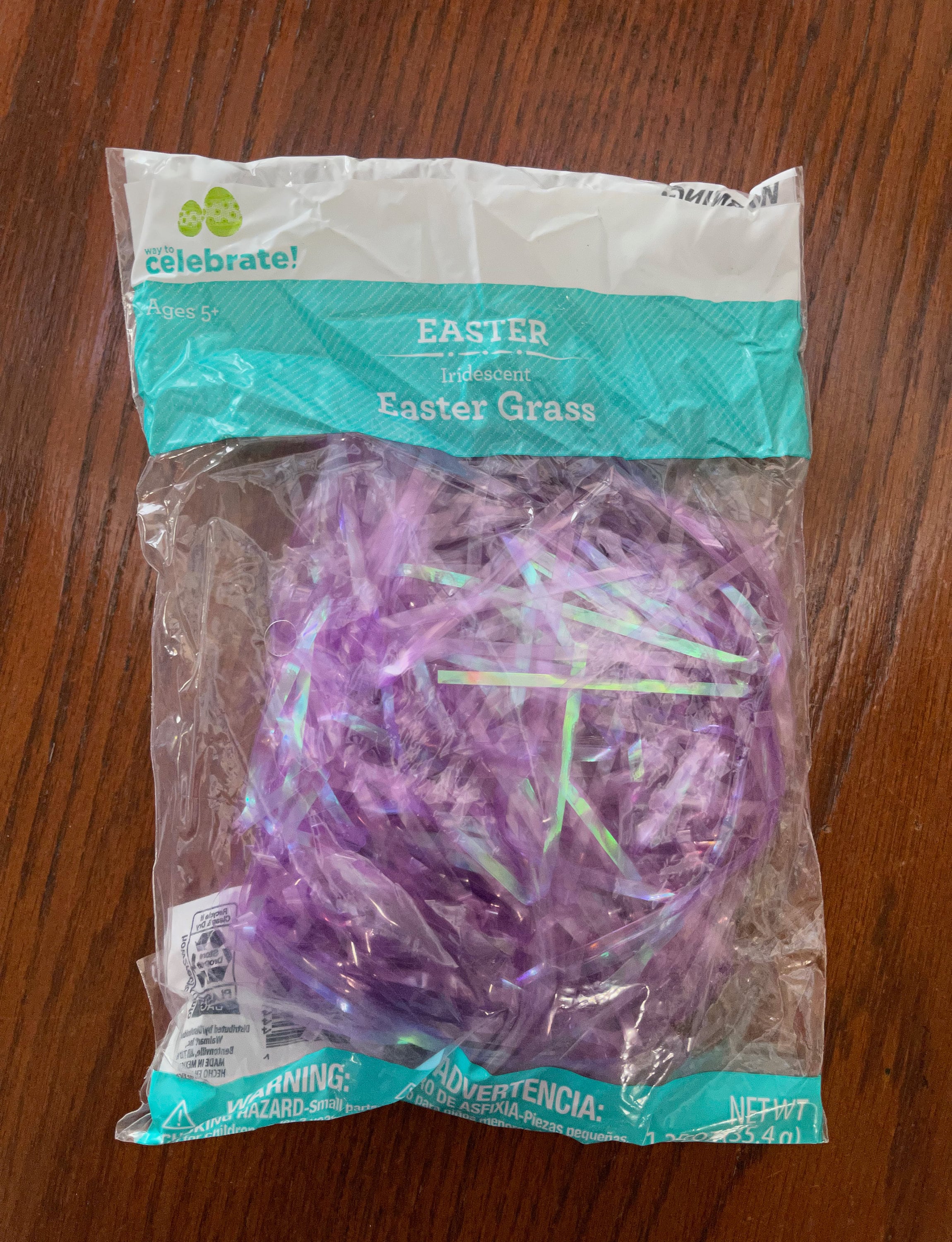 Bright Iridescent Plastic Easter Grass Blue Purple Pink Green - Etsy