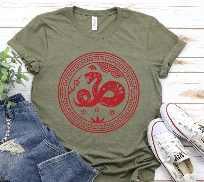 Snake Year Shirt, Year of the Snake T-shirt, Chinese Lunar SNAKE Year ...
