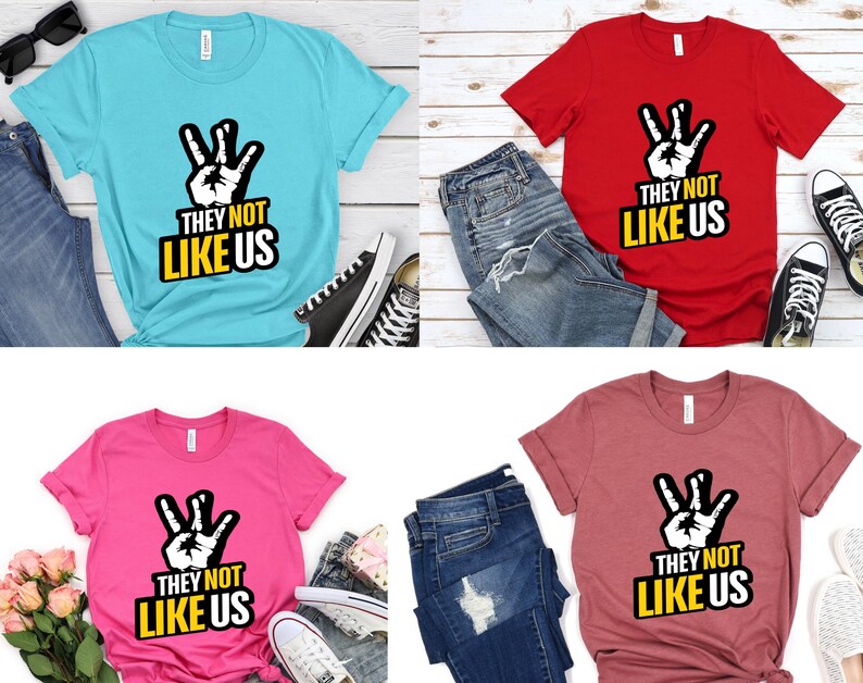 They Not Like Us T-shirt, Trendy Hip Hop Rap Music Kendrick Lamer Ovhoe ...