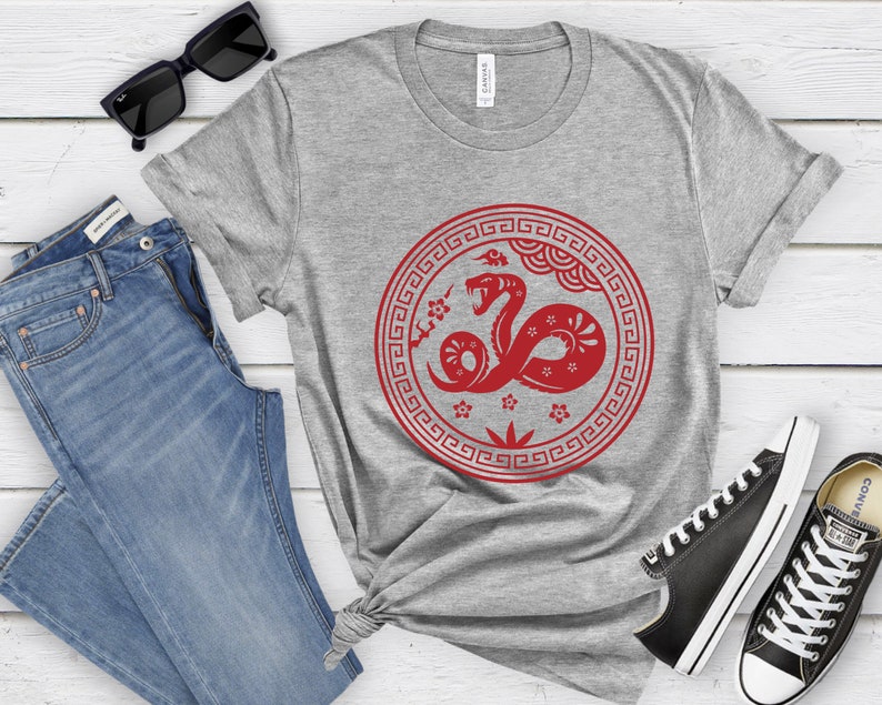 Snake Year Shirt, Year of the Snake T-shirt, Chinese Lunar SNAKE Year ...