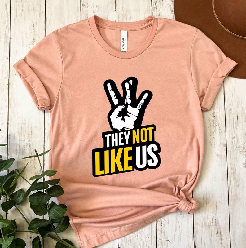They Not Like Us T-shirt, Trendy Hip Hop Rap Music Kendrick Lamer Ovhoe ...