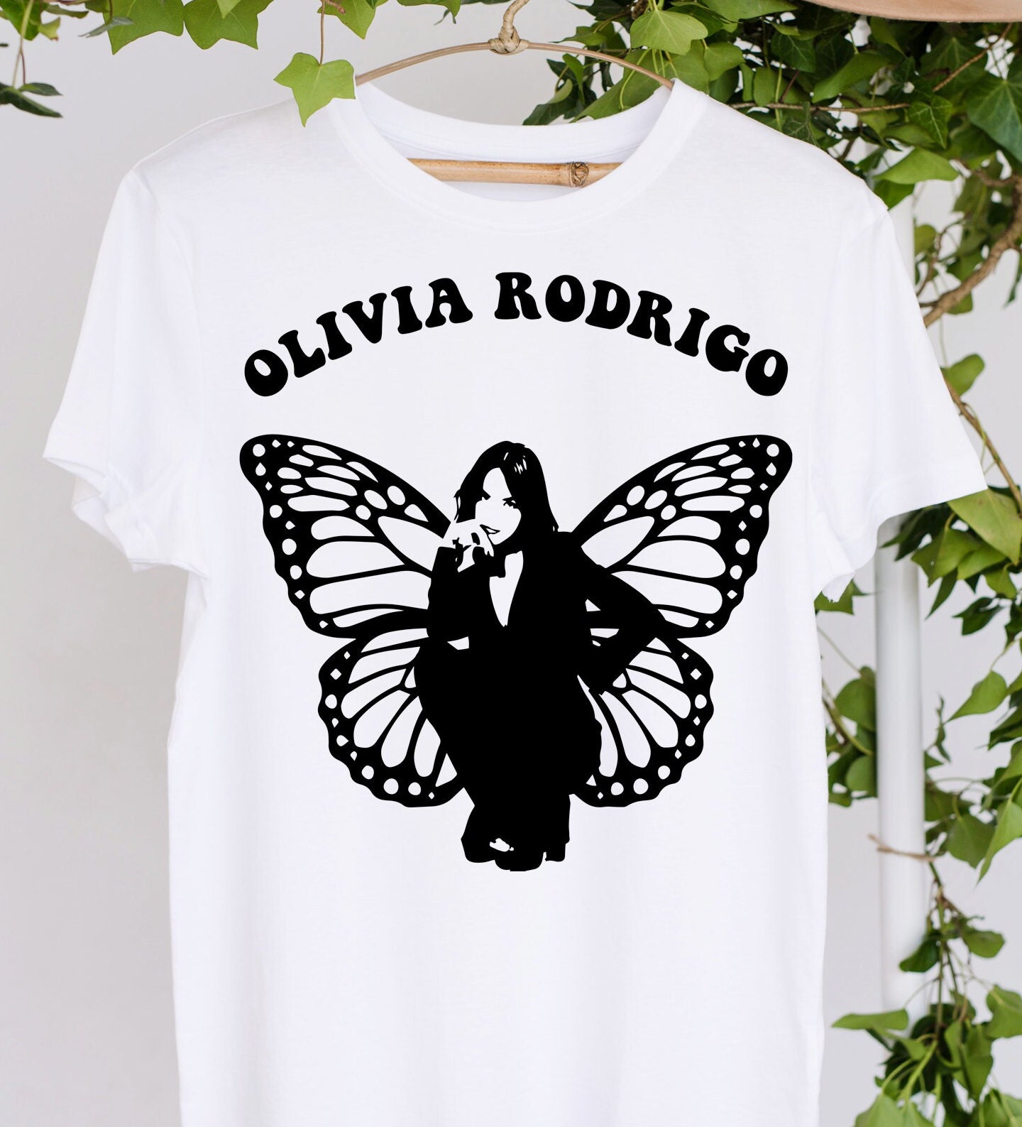 Olivia Rodrigo With Butterfly Wings Vintage 90s Shirtrodrigo - Etsy