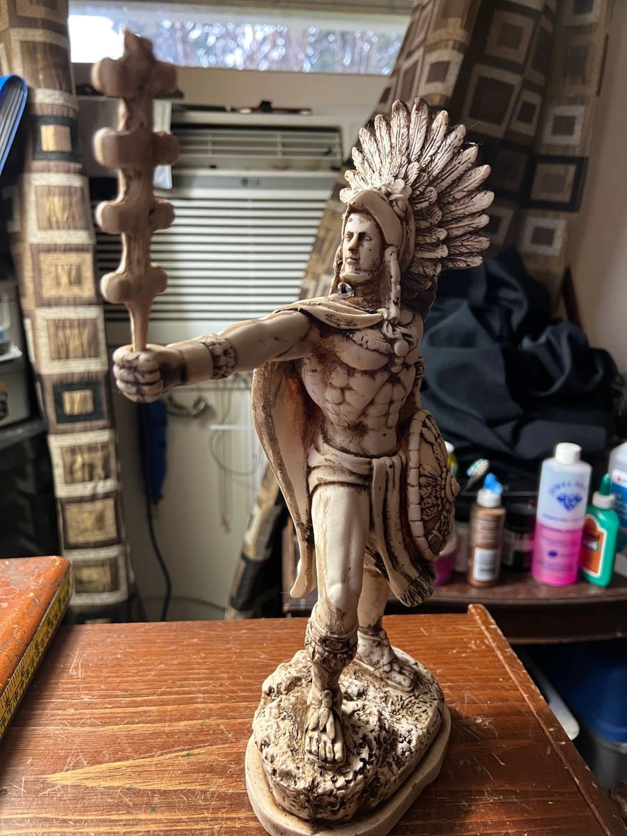 Aztec Eagle Warrior Statue