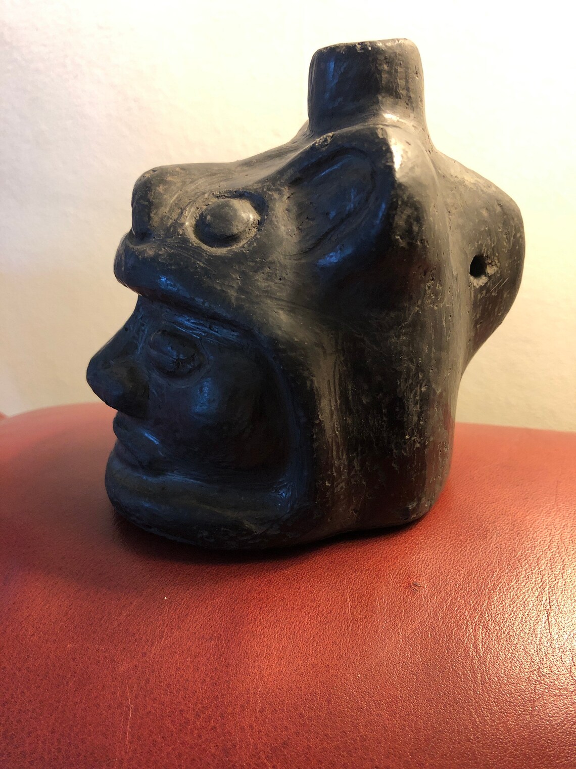 Large Jaguar Warrior Aztec or Mayan Death Whistle vintage | Etsy