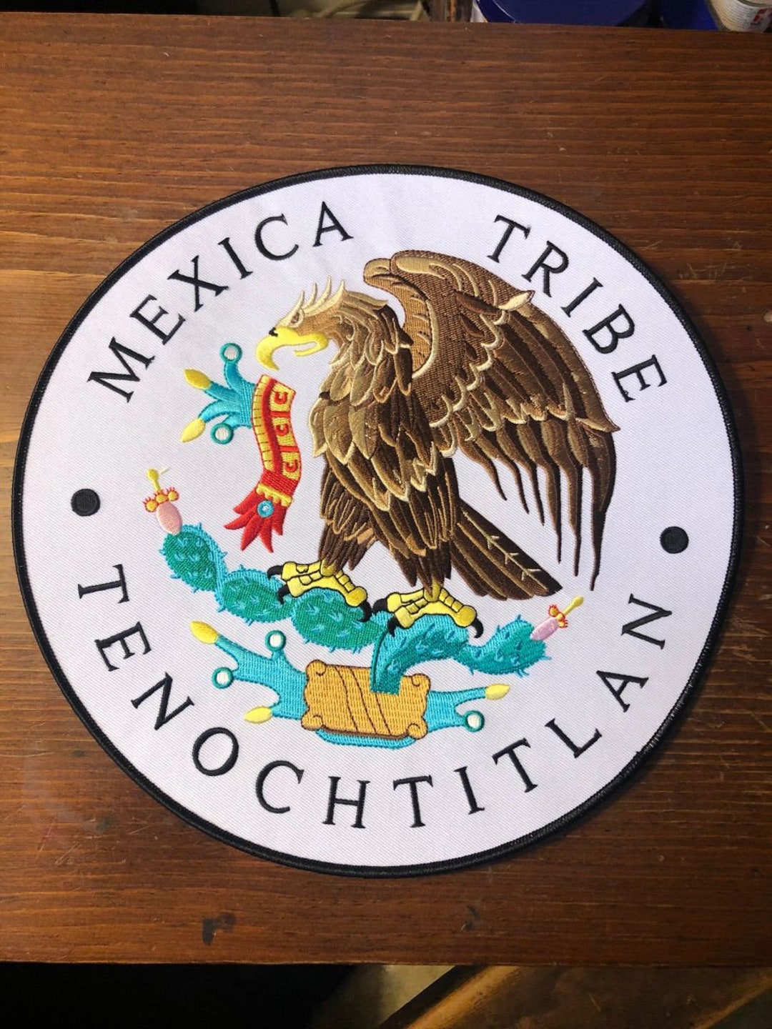 Large 10 Mexica Tribe Patch Tenochtitlan Round Back Patches, Aztec ...