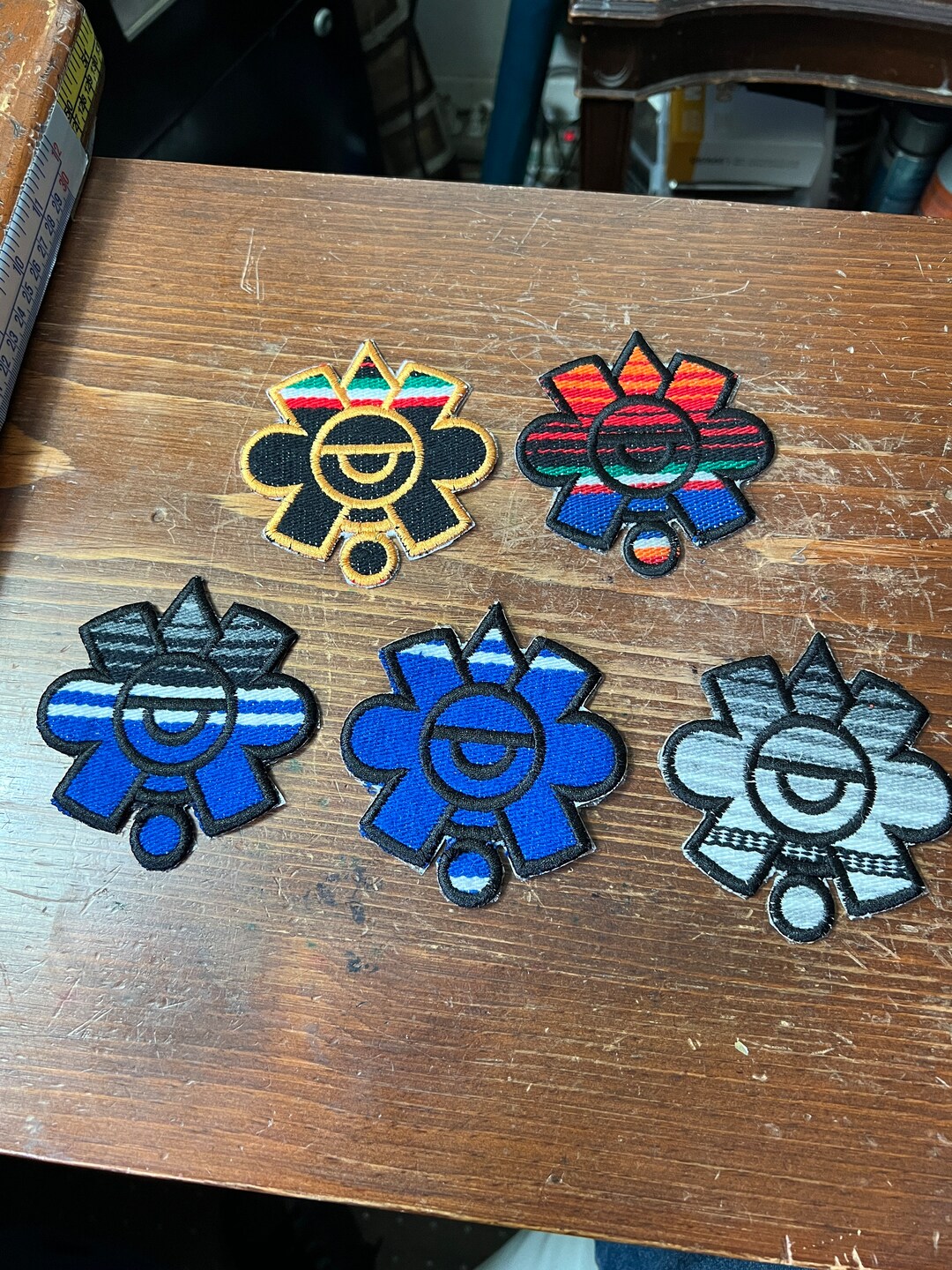 Ollin Patch Aztec Day Sign for Movement, Embroidered With Fabric ...