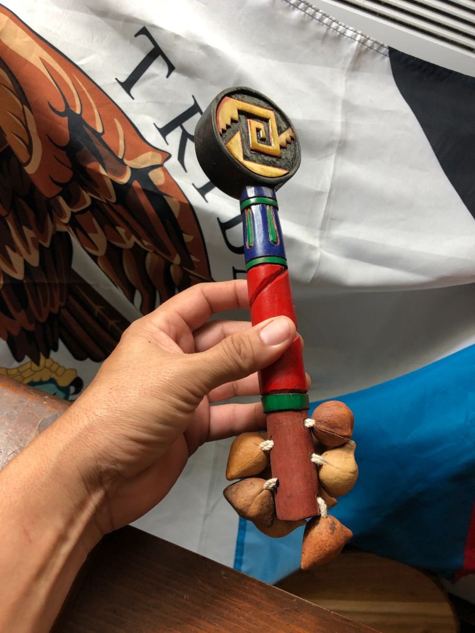 Aztec Mexica Chimalli Shield Danzante Rattle Xicalcoliuhqui - Etsy