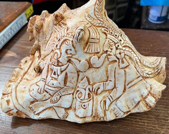 Carved Conch Shell - Etsy