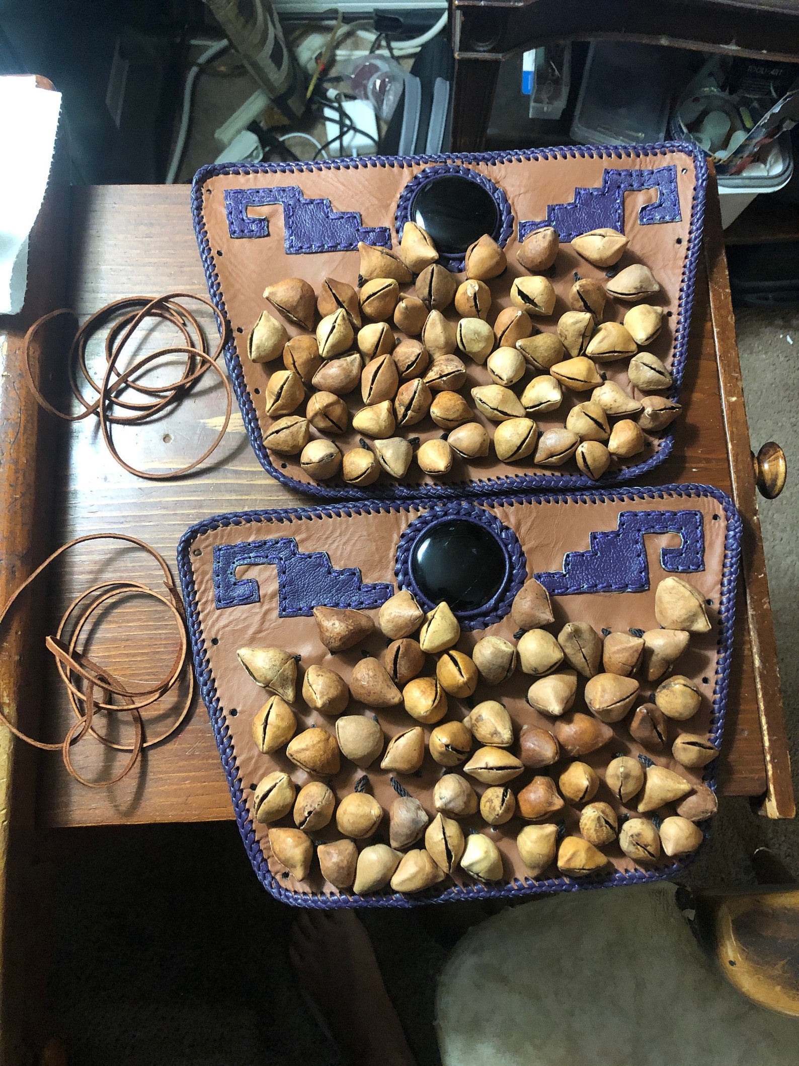 Danzante Aztecas Ayoyotes Aztec Dancers Ankle Rattles a set | Etsy