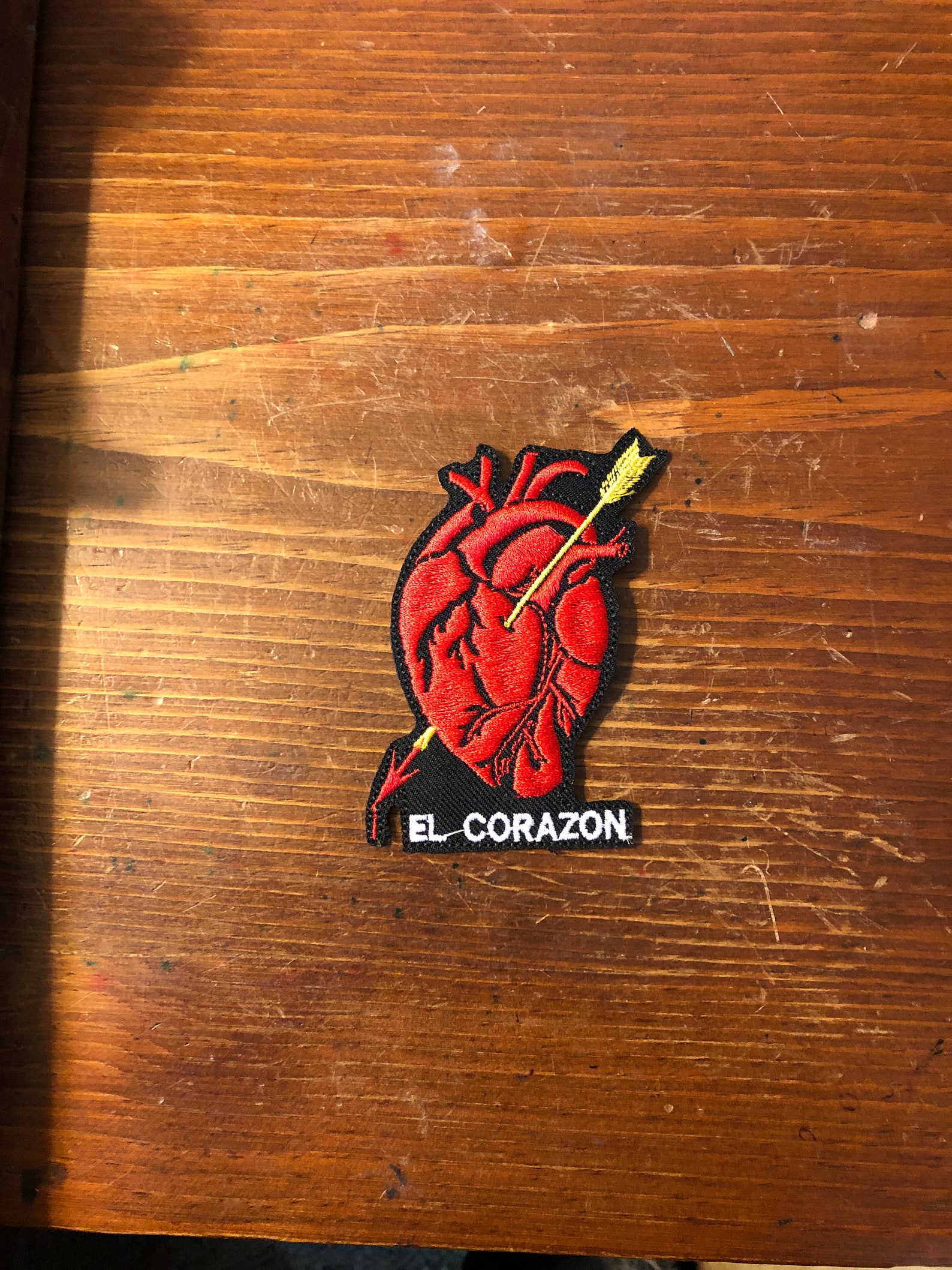 El Corazón El Corazón Azteca Mexica Parche con flecha | Etsy