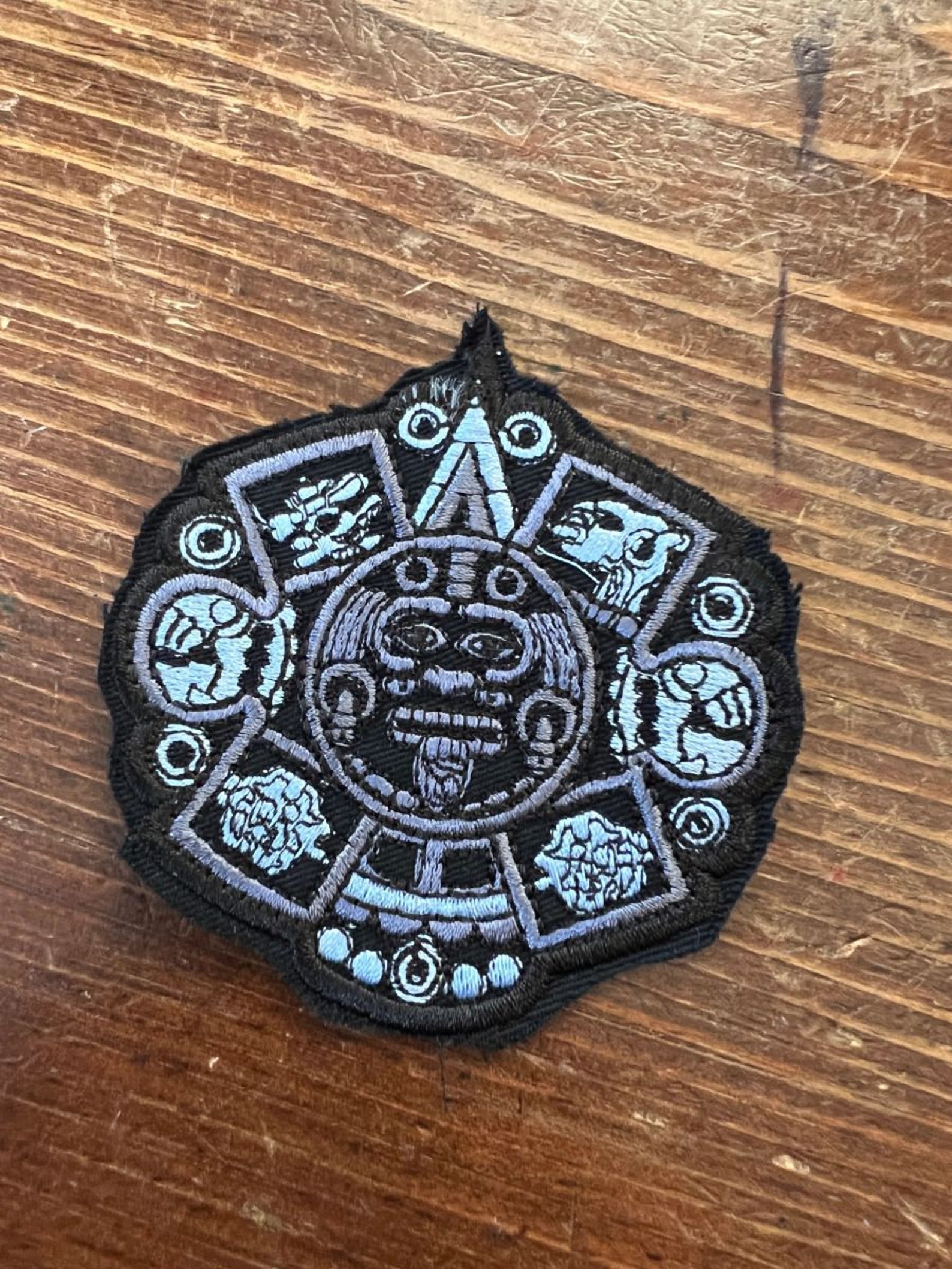 Aztec Tonatiuh Olin Patch Patches Iron-on Azteca Patches - Etsy