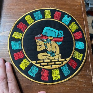 Large Mayan Calendar Back Patch 9.5in. Color Iron on Patches - Etsy