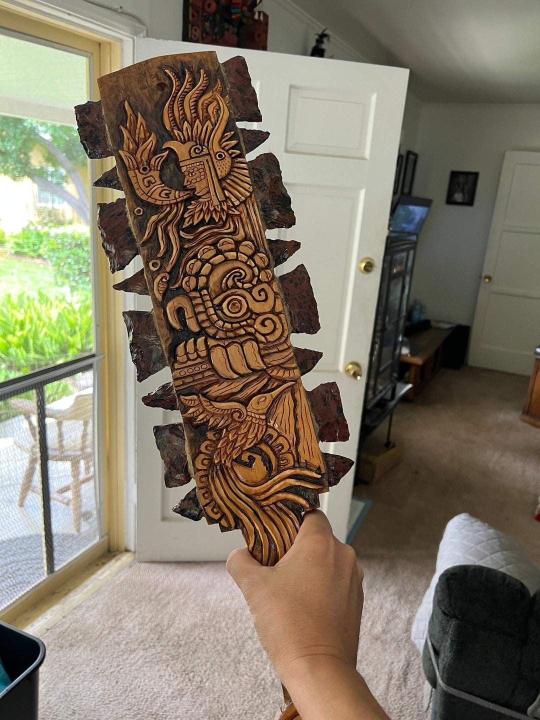 Macuahuitl Aztec Club Sword Huitzilopochtli Quetzalcoatl - Etsy