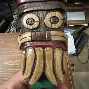 Tlaloc Aztec Dance Rattle, 12, Ayoyotes, Sonajera, Shaker, Pagan God ...