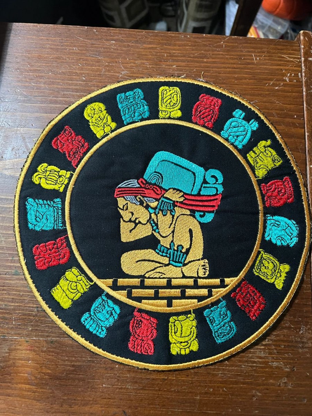 Large Mayan Calendar Back Patch 9.5in. Color Iron on Patches - Etsy
