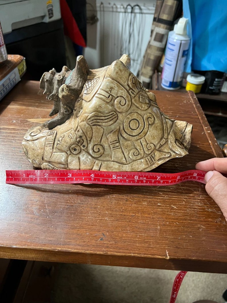 Mayan Relic Carved Conch Shell From Mayan Peninsula Mexico - Etsy