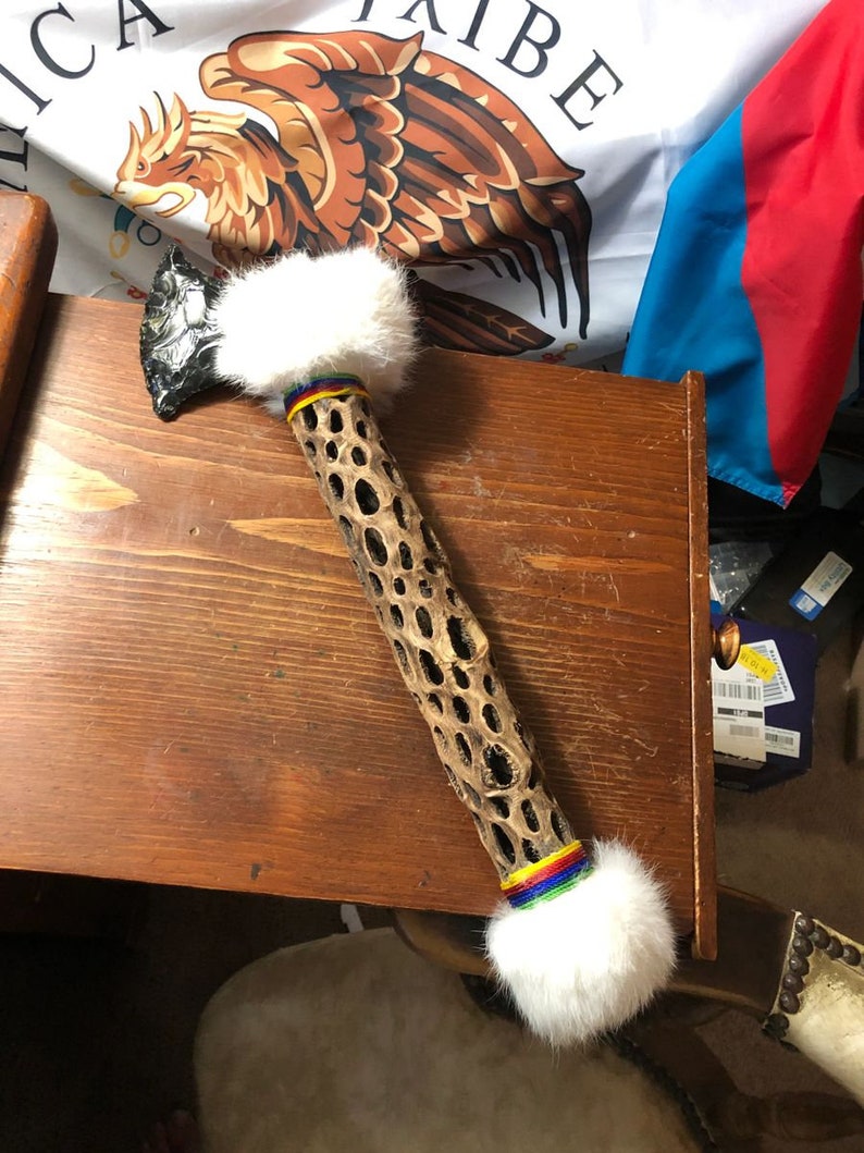 Tlaximaltepoztli Aztec Axe with Obsidian Blade and Intricate | Etsy