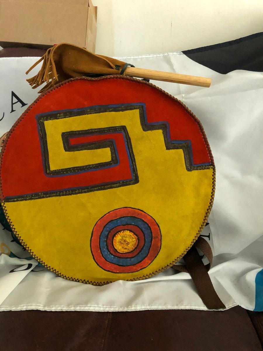 Aztec Warrior Shield chimalli Drum Carrier Backpack Cover - Etsy