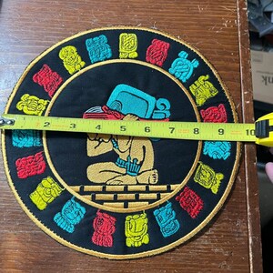 Large Mayan Calendar Back Patch 9.5in. Color Iron on Patches - Etsy