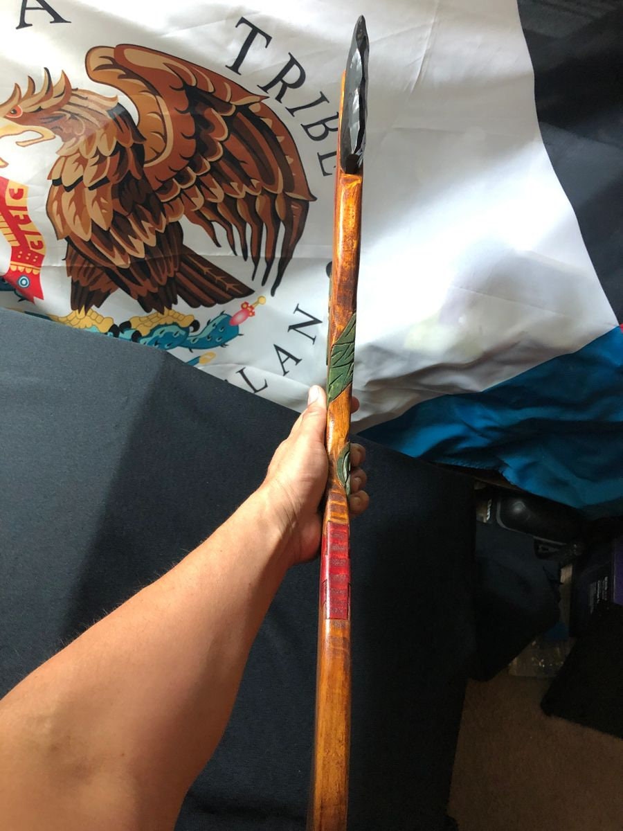 Aztec Axe Tlaximaltepoztli Tepoztli Quetzalcoatl All Wood | Etsy