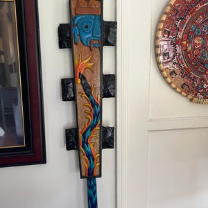 Large Thick Heavy Aztec Macuahuitl Sword Club Weapon, Double Sided ...